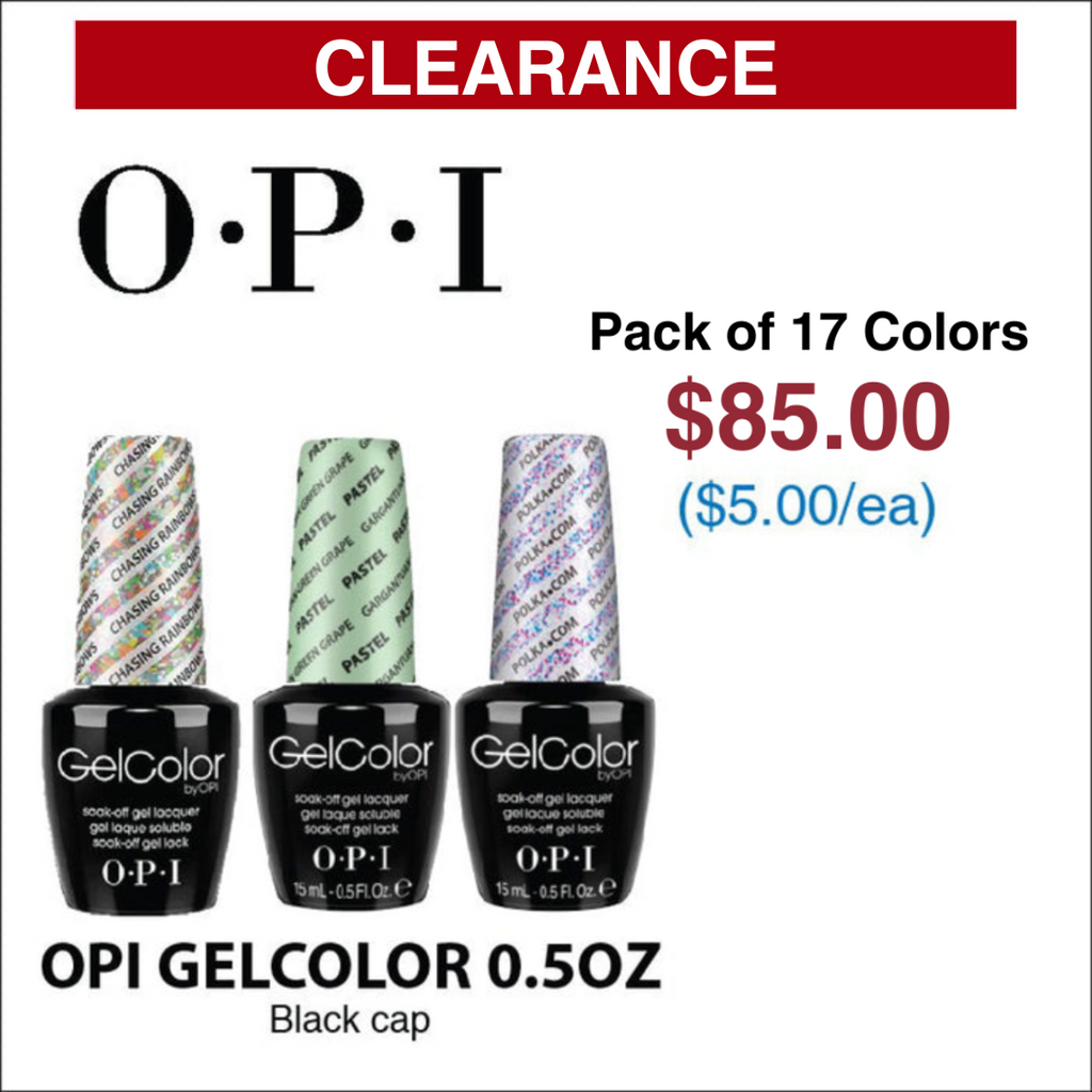 OPI GelColor 0.5oz - Pack of 17 Colors (Grab Bag) – C8 Nail Supply