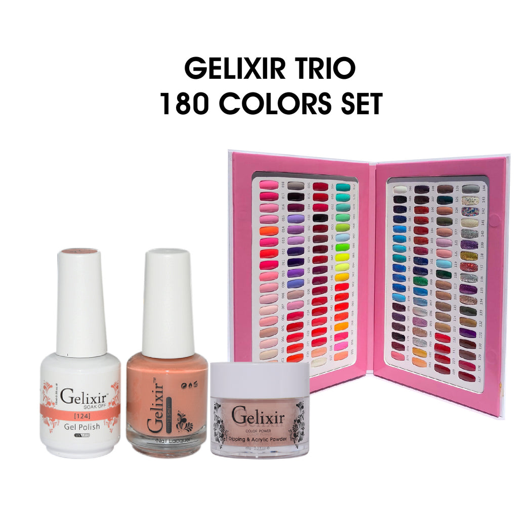 Gelixir Matching Color - Full Set 180 Colors w/ 1 Color Chart Book – C8 ...
