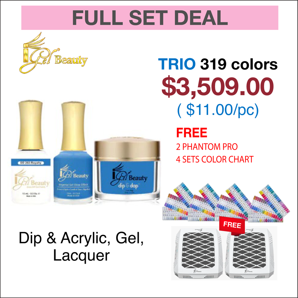 DEAL 3: iGel Trio Matching color - Full set 319 colors w/ 4 sets Color ...