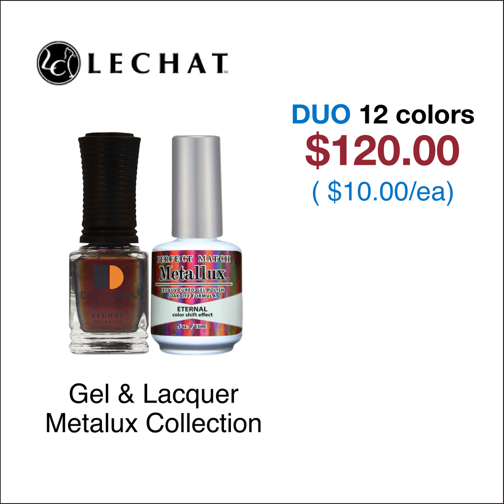 Lechat Perfect Match Duo - Metallux Collection - Full set 12 colors ...