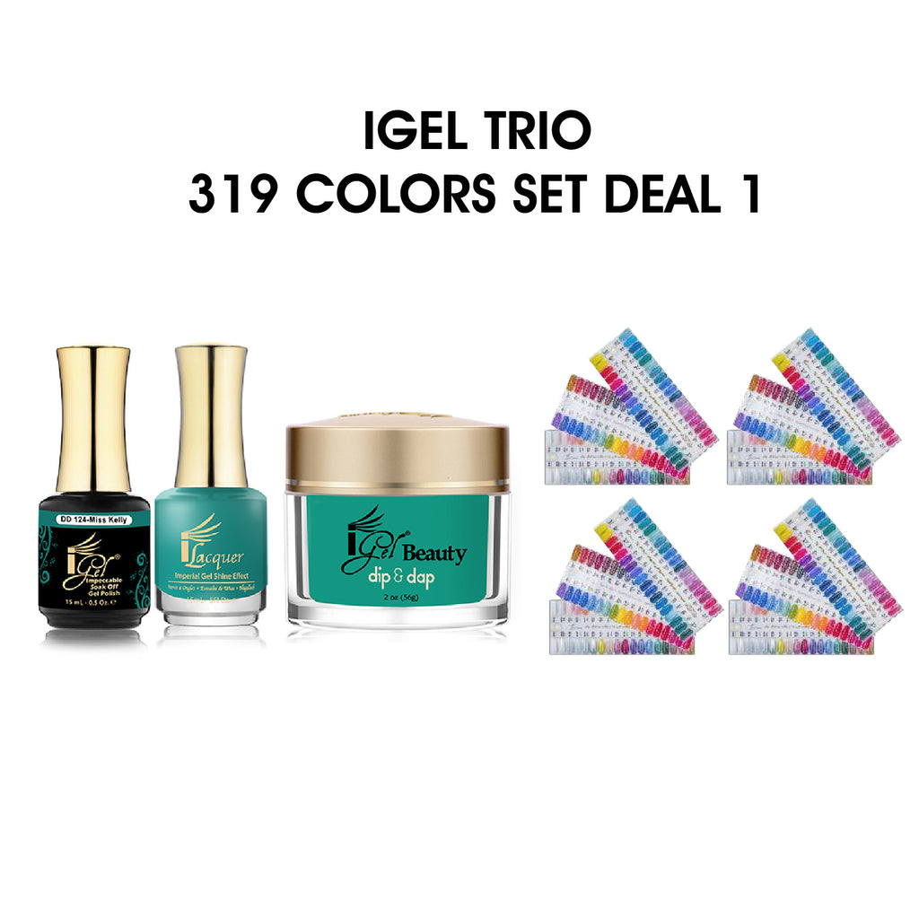 DEAL 1: iGel Trio Matching color - Full set 319 colors w/ 4 sets Color ...