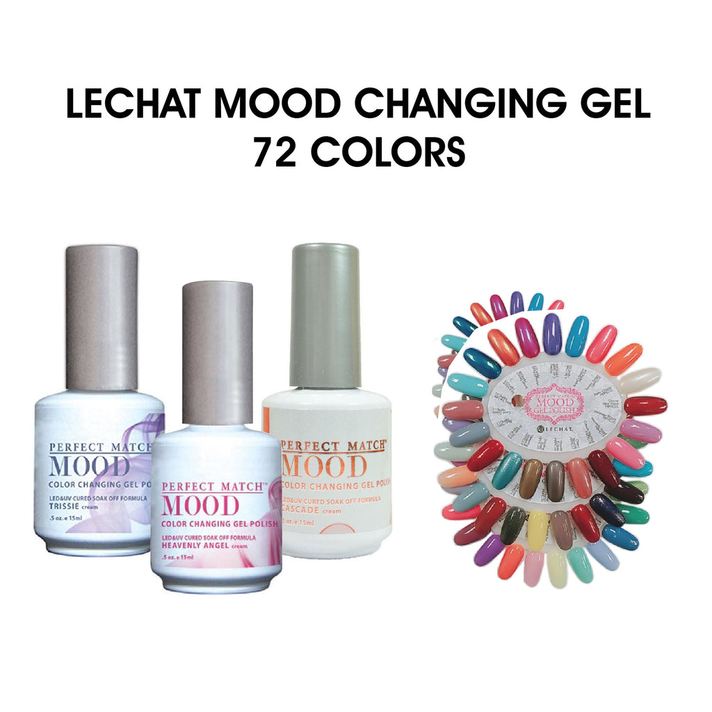 Lechat Perfect Match Mood Changing Gel Color - Full set 72 colors w/ 1 ...