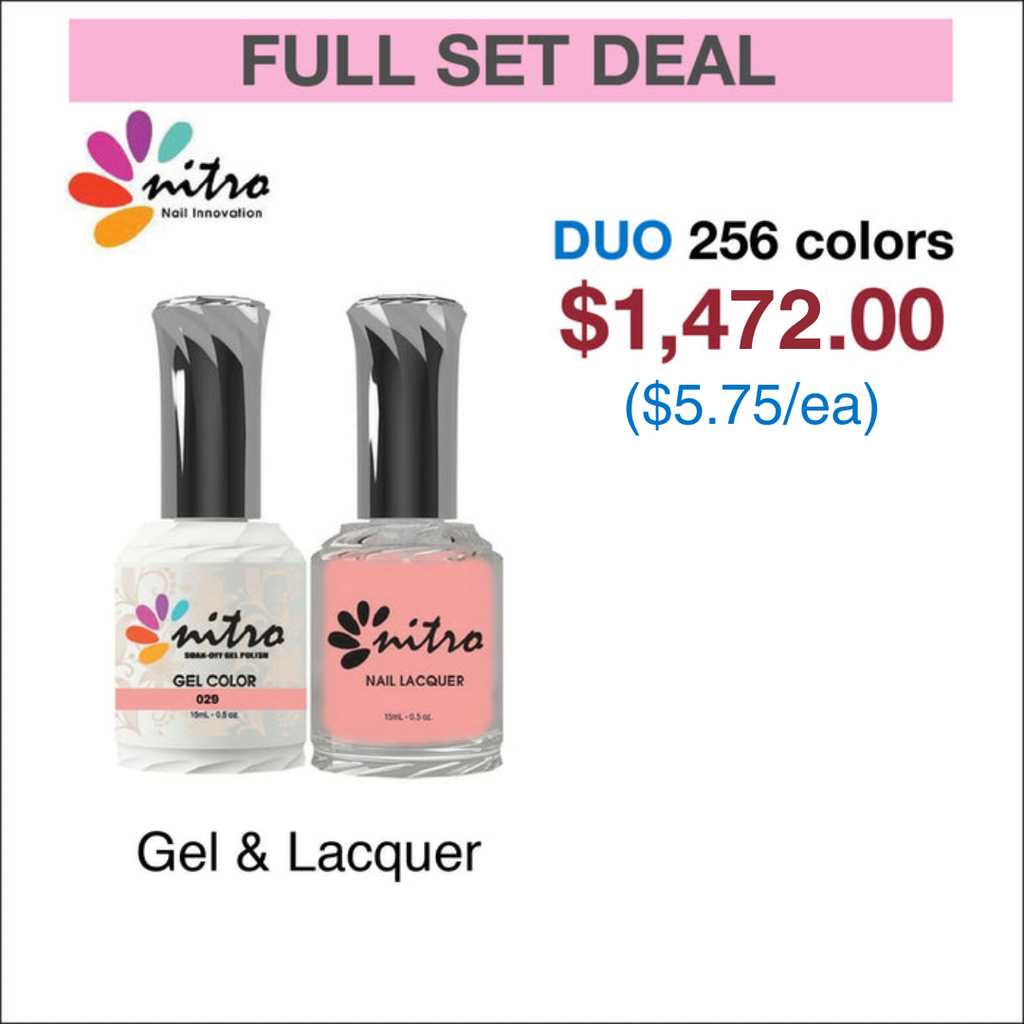 Nitro Duo Matching Colors - Full Set 256 Colors – C8 Nail Supply