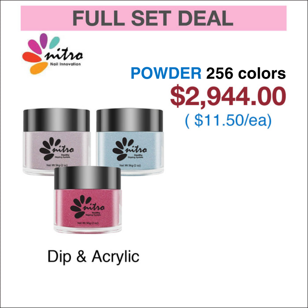 Nitro Dip Powder Matching Colors - Full Set 256 Colors – C8 Nail Supply