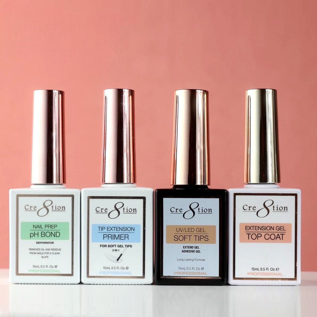 Cre8tion Gel for Soft Tips Set – C8 Nail Supply