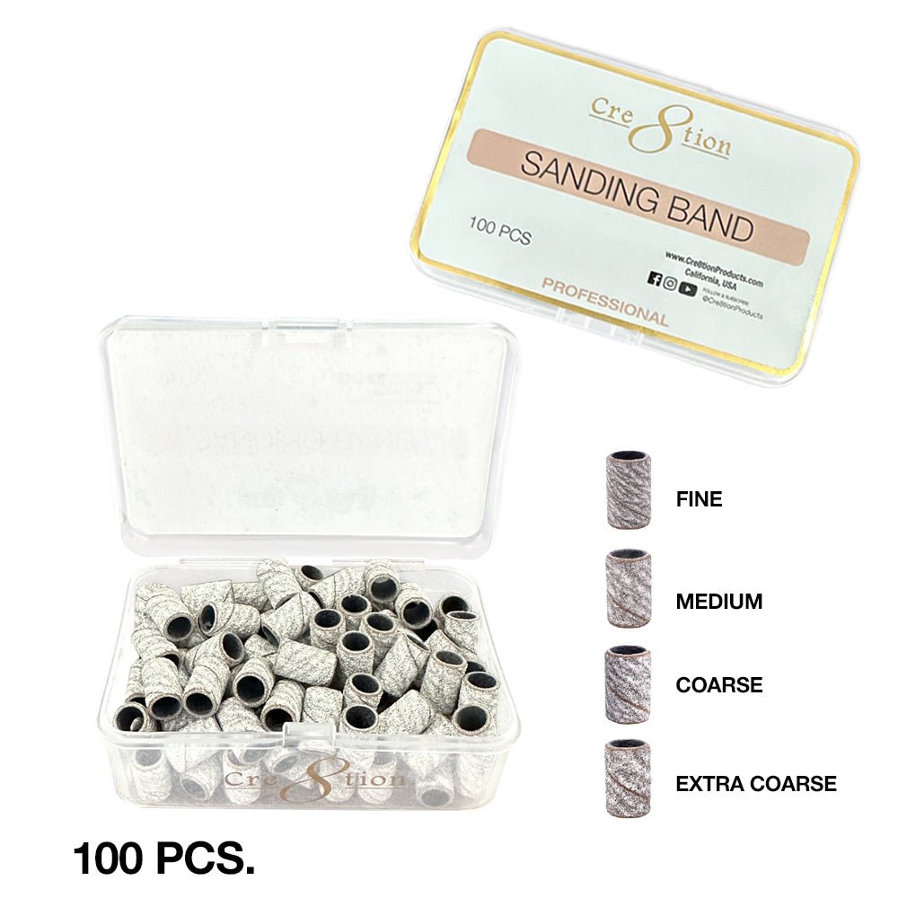 Cre8tion Zebra Sanding Bands 100 pcs./box (New Version) – C8 Nail Supply