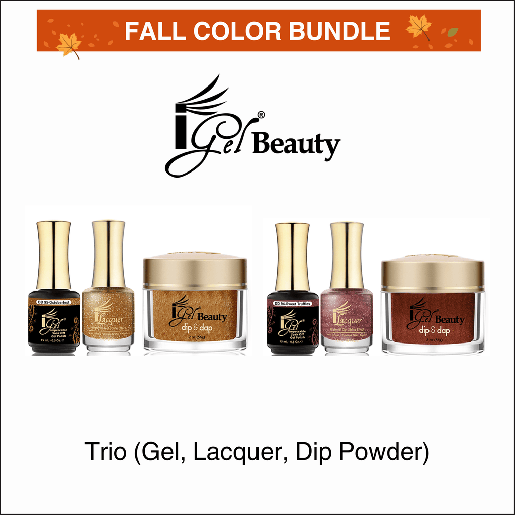 (Fall Color Bundle) iGel Trio Matching Colors - Pre-selected 21 colors ...