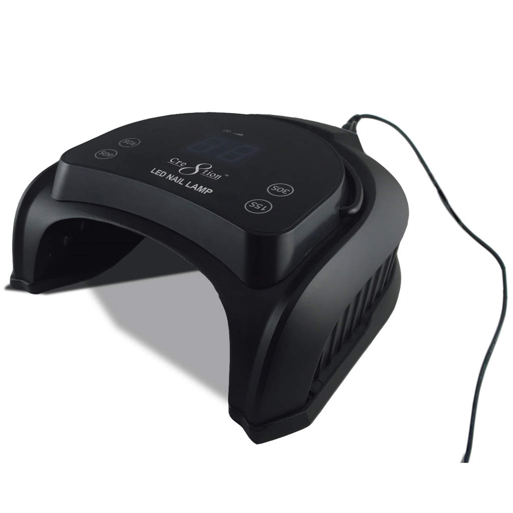 Cre8tion Signature LED Lamp Black Corded – C8 Nail Supply