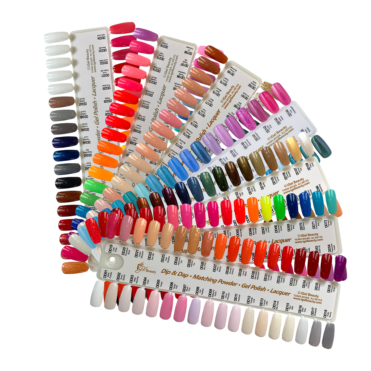 iGel - Matching Color chart - 319 colors — C8 Nail Supply