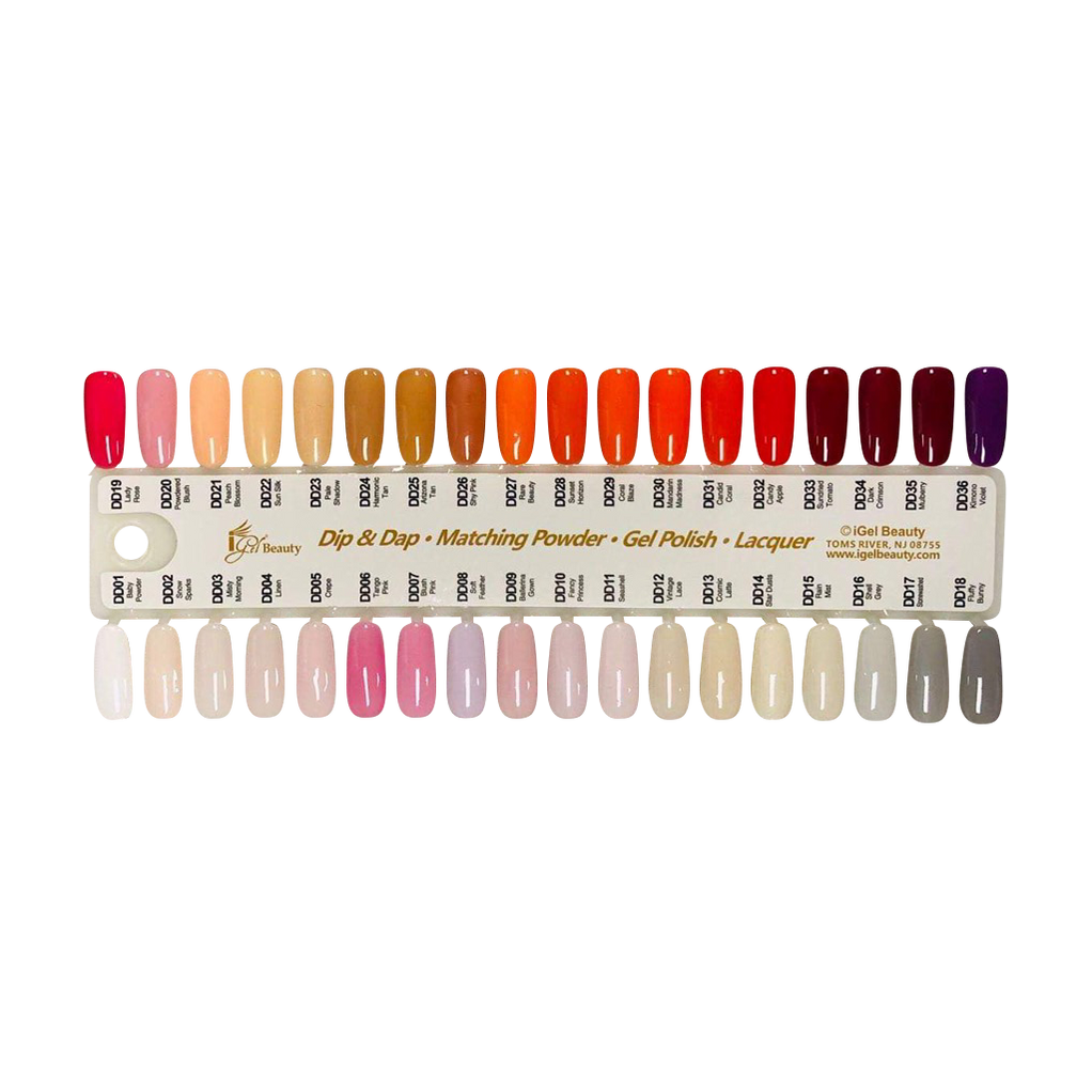 iGel - Matching Color chart - 319 colors — C8 Nail Supply